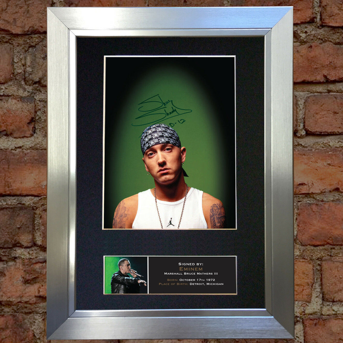 EMINEM Slim Shady Mounted Signed Photo Reproduction Autograph Print A4 ...