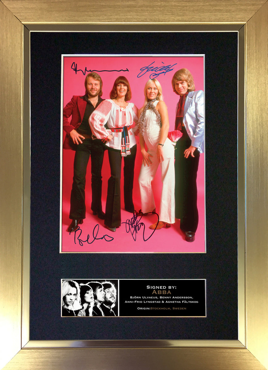 #371 ABBA Mounted Print – The Autograph Gallery