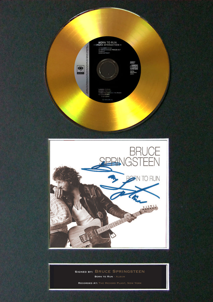 #124 Bruce Springsteen - Born To Run Gold CD – The Autograph Gallery