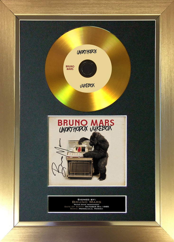 #125 Bruno Mars - Unorthodox Jukebox Gold CD – The Autograph Gallery