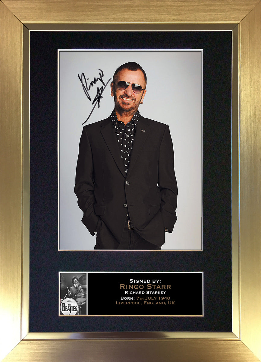 Ringo Starr Signed Autograph Quality Mounted Photo Repro A4 Print 173 ...