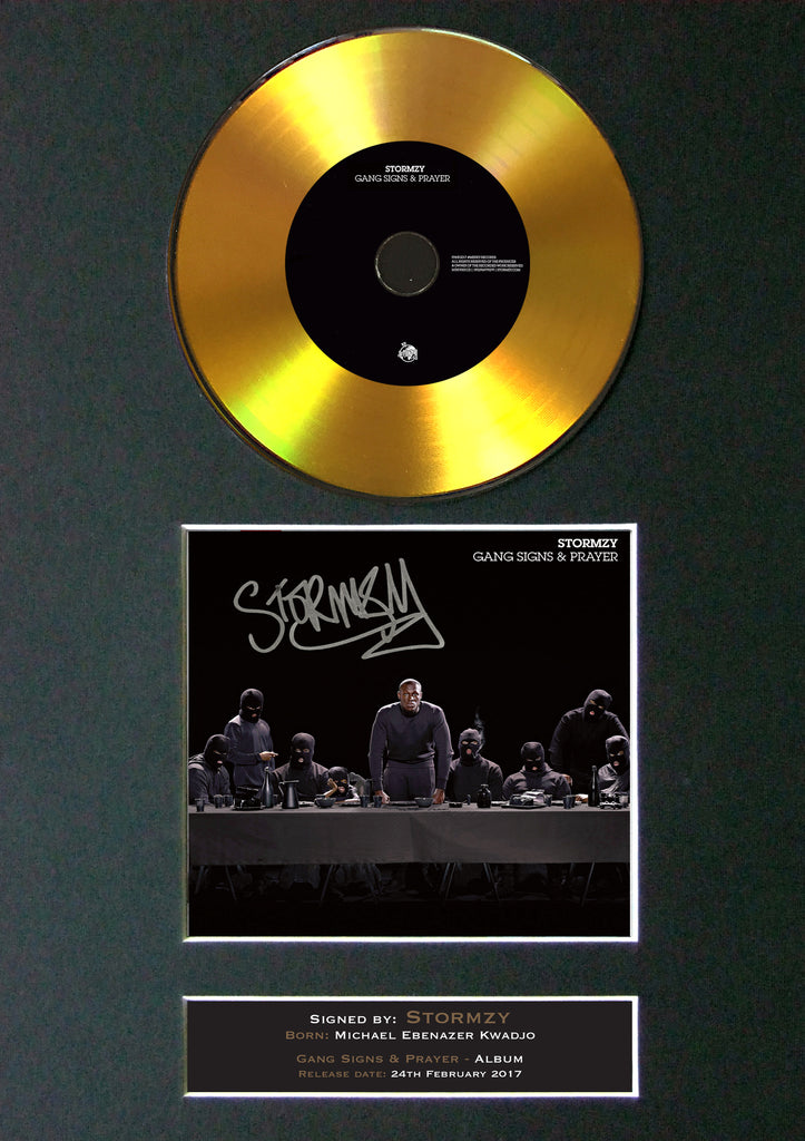 #160 Stormzy - Gang Signs & Prayer Gold CD – The Autograph Gallery